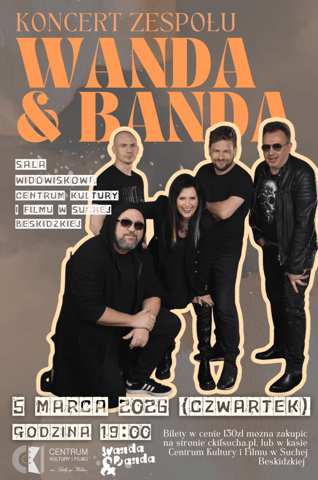 Koncert WANDA & BANDA - Centrum Kultury i Filmu w Suchej Beskidzkiej